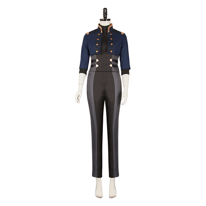 Arcane: League of Legends Season 2 Caitlyn Blue Slim Uniform Outfits ...