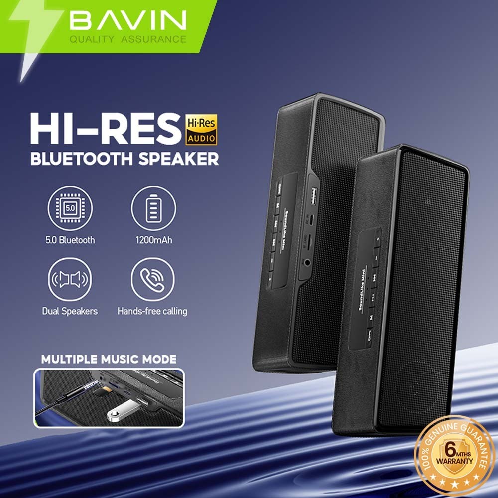 Original BAVIN Portable Bluetooth Wireless Speaker Long Endurance High ...
