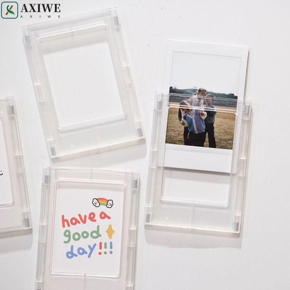 AXIWE Photo Frame, Transparent Mini Magnetic Picture Frames, Creative ...