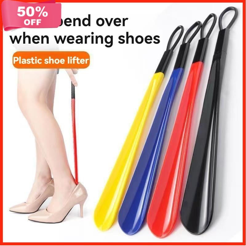 47cm Colorful Shoe Puller Plastic Home Long Handle Shoe Puller Extra ...