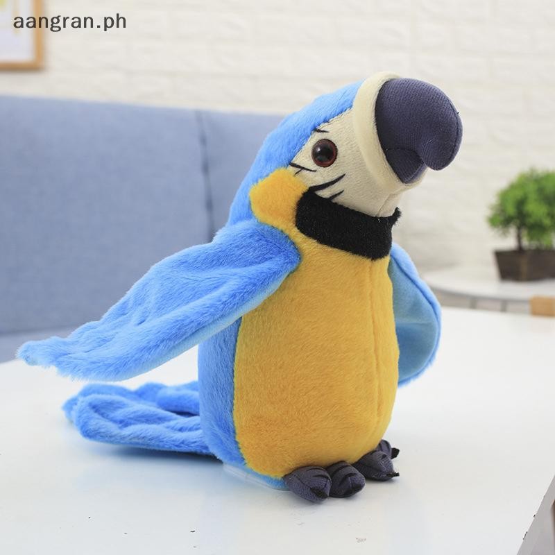 aangran Talking Macaw Parrot Repeat What You Say Stuffed Animal Plush ...