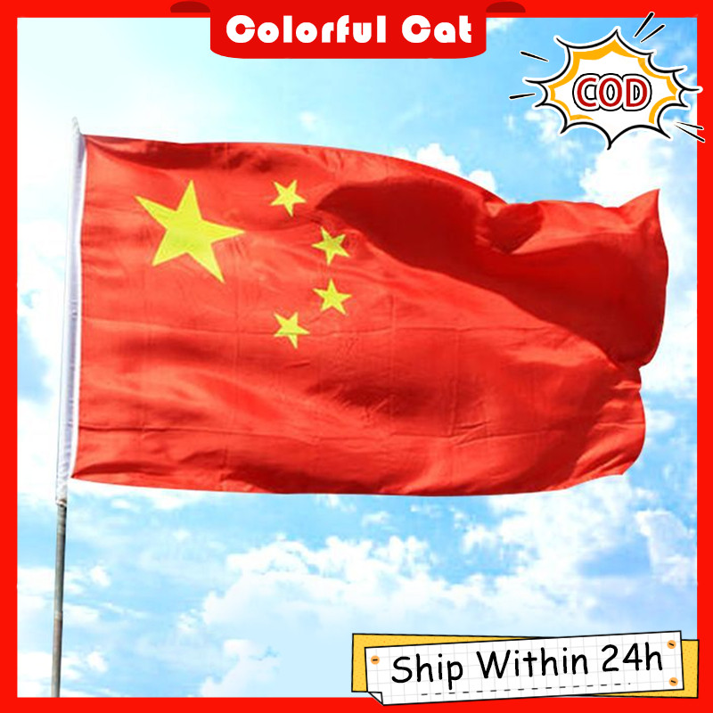 3x5ft Polyester Chinese National Flag Double Sided China Flag 90x150cm ...