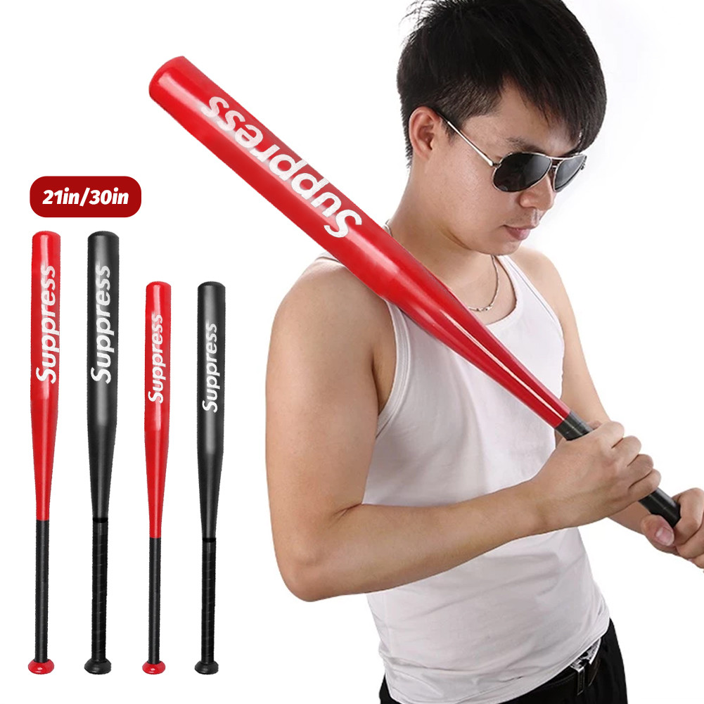 Baseball Bat Bats Champion Black Red Thickened Alloy Steel Super Hard ...