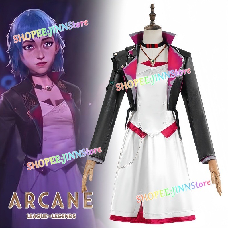 - JINN - League of Legends Arcane JINX POWDER Cosplay Costume POW-POW ...