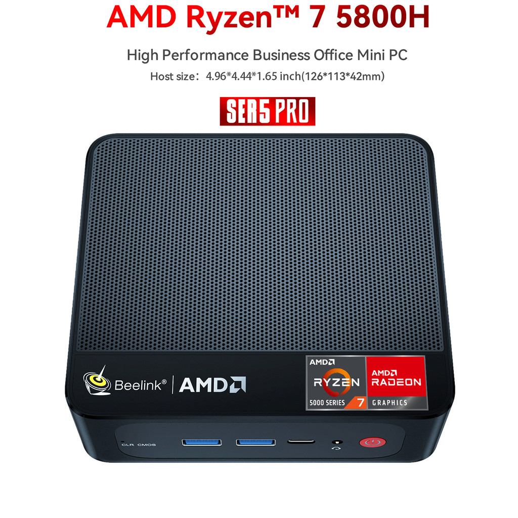 Beelink SER Series SER8 AMD Ryzen7 SER5 Pro R7-5800H High Performance ...