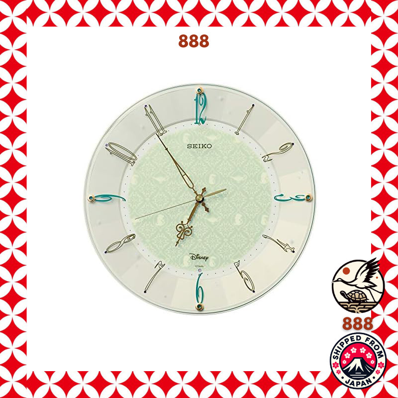 Seiko clock wall clock character Disney Aladdin radio analog FS512C ...