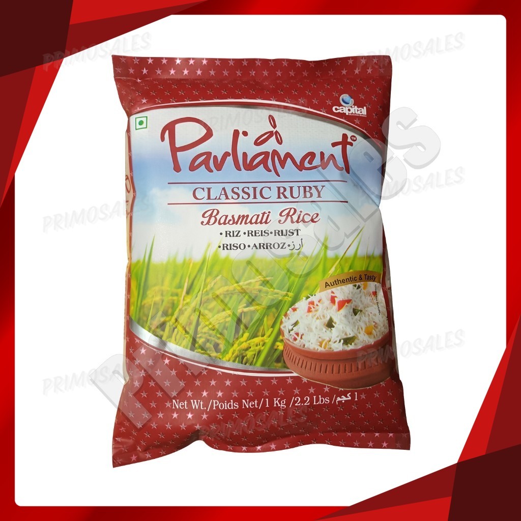 1kg Parliament Classic Ruby Basmati Rice (Xtra Long Rice) | Shopee ...