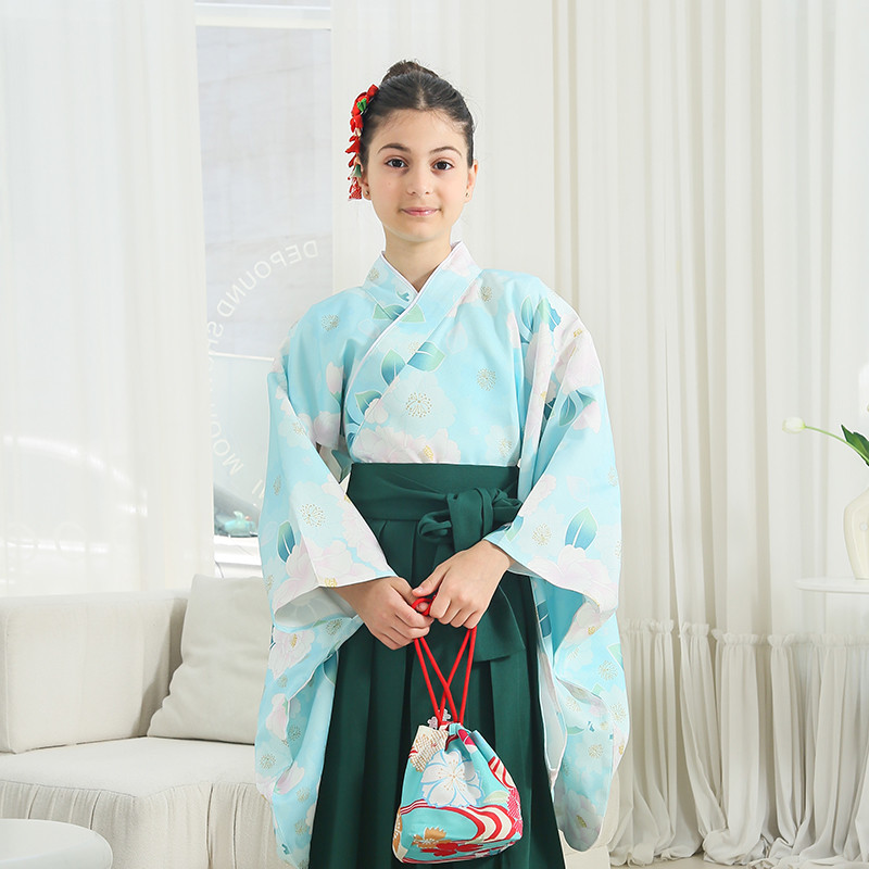 Children Children Kimono Girls Japanese Dress Suit Girls Middle Big ...