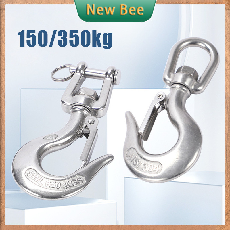 150/350KG Swivel Eye Lifting Cargo Hook 304 Stainless Steel Lifting ...