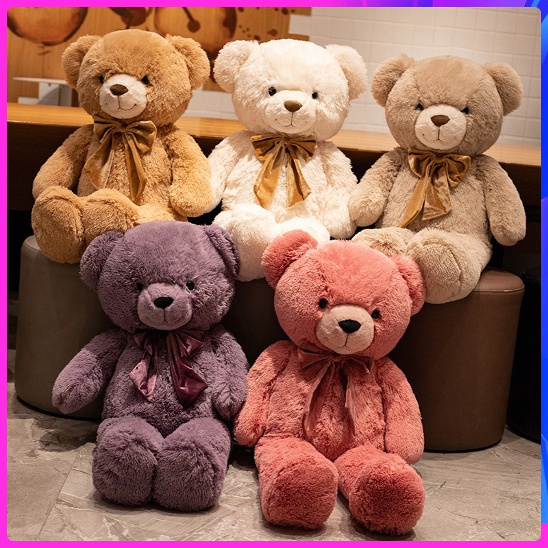 (Ready stock) 140/160cm big teddy bear purple big teddy bear for girl ...