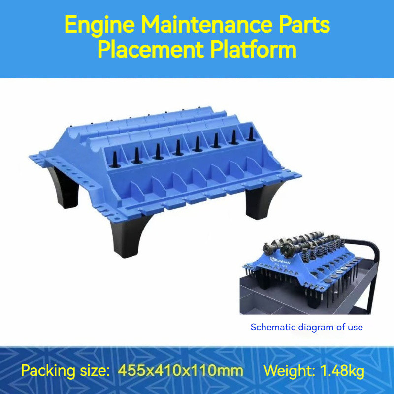 Auto engine overhaul repair parts placement table Storage parts ...