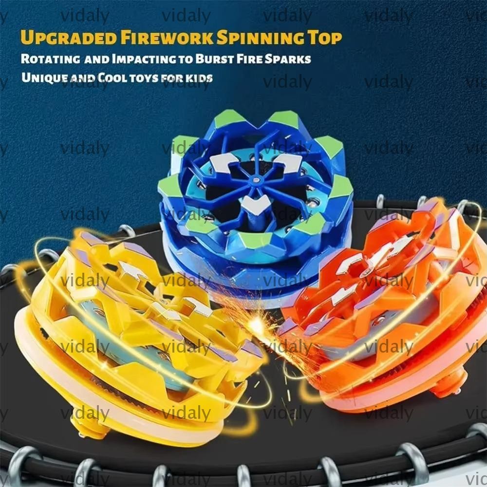 VIDALY Handheld Fireworks Gyroscope, Light Up Spinning Gyro Fireworks ...
