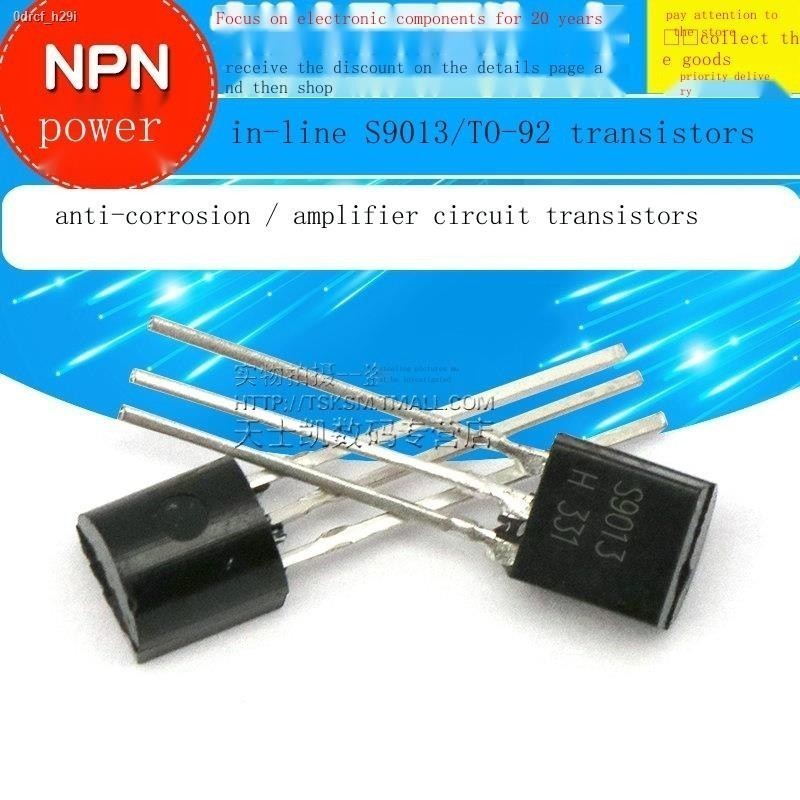 In-Line S9013 NPN Power Transistor 9013 Package TO-92 Transistor (50pcs ...