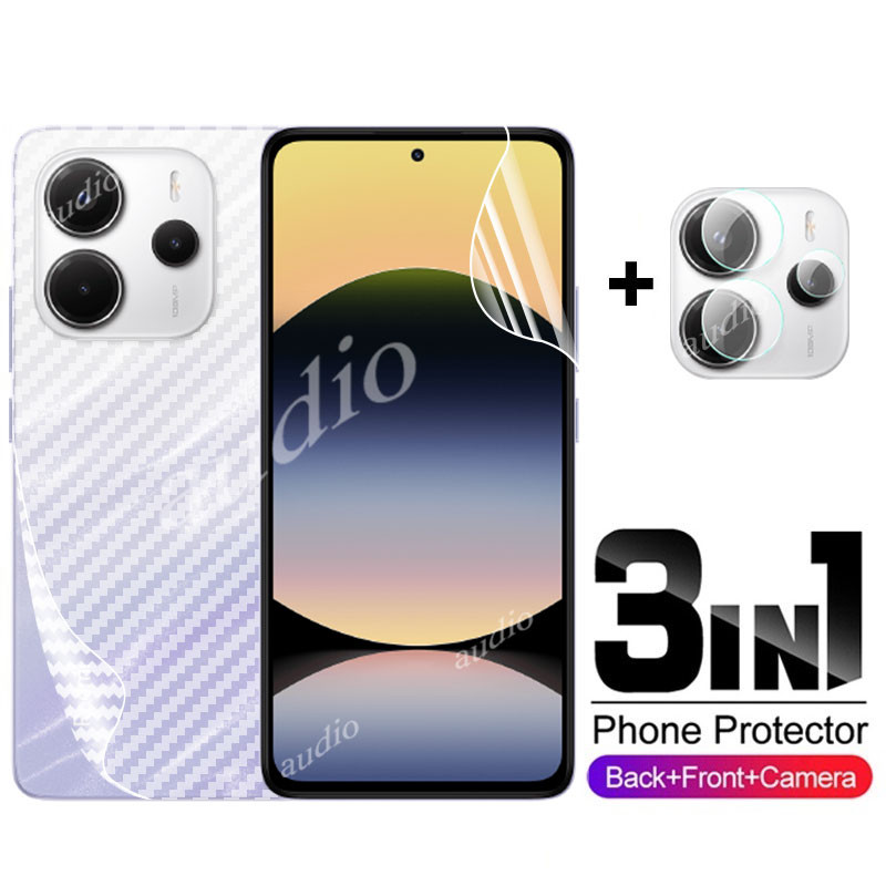 Redmi Note 14 4G 5G 3in1 Front Back Lens Hydrogel Film For Redmi Note14 ...