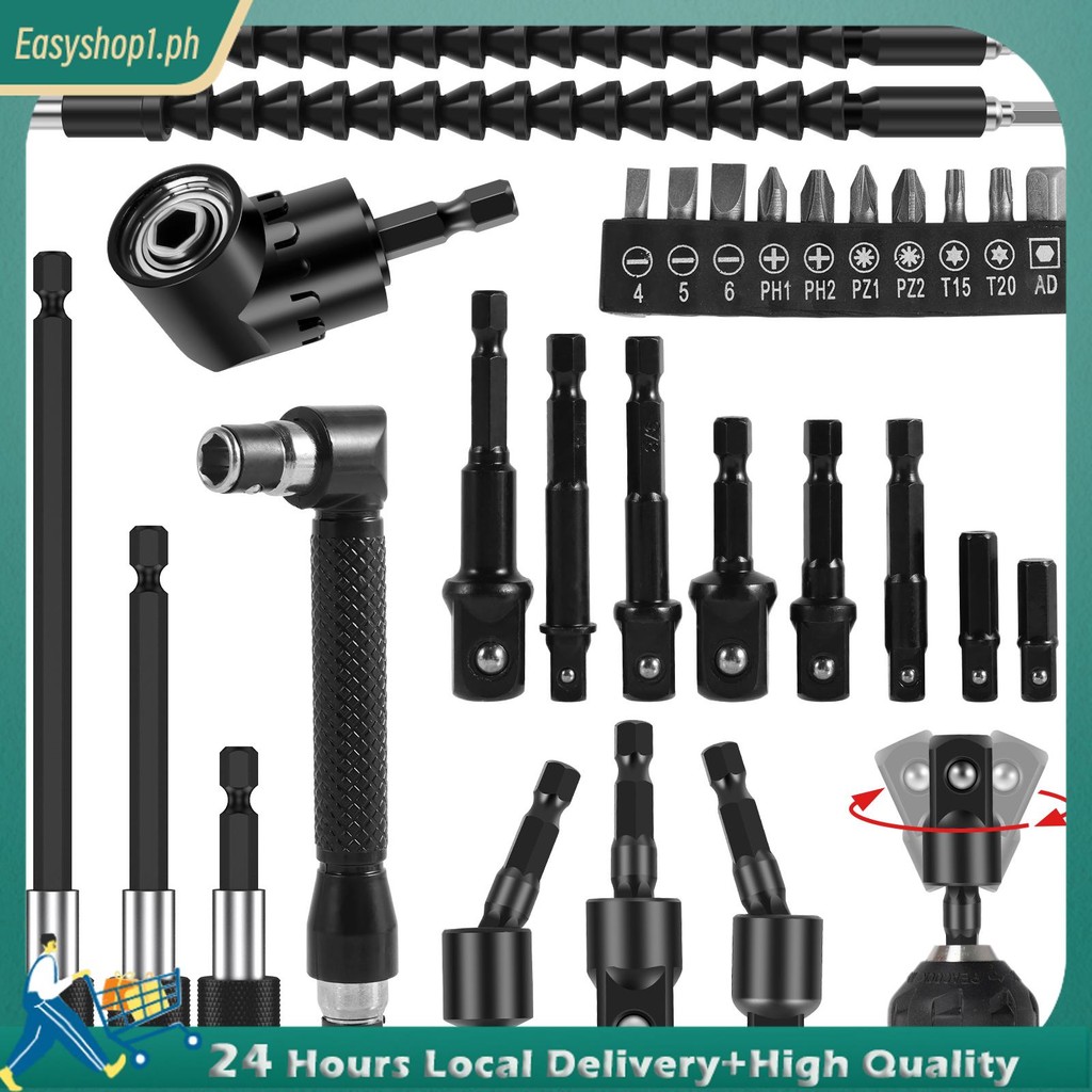 Flexible Shaft Drill Bit Extension Set Soft Shaft Screwdriver Extension ...