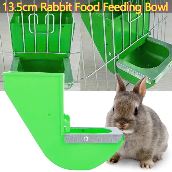 Rabbit Feed Box Hopper Rabbit Cage Rabbit Food Box Anti Pickling Feed ...