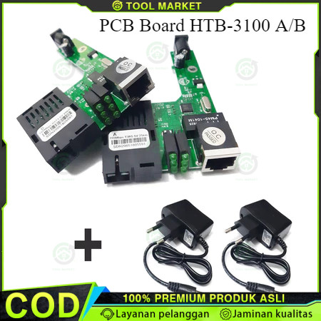HTB-3100 A+B PCB Board NetLINK Fiber Optic Optical Media Converter/PCB ...
