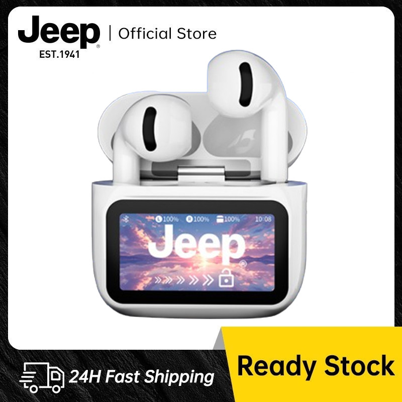 Jeep EW132 TWS Wireless Bluetooth Earphones Touch Screen EQ Adjust Game ...