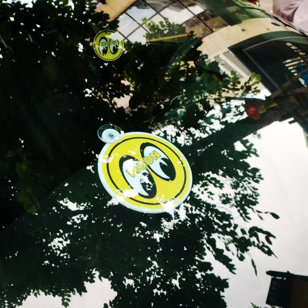 Mooneyes Big Eyes Logo JDM Car Sticker Waterproof Suction Cup Practice ...