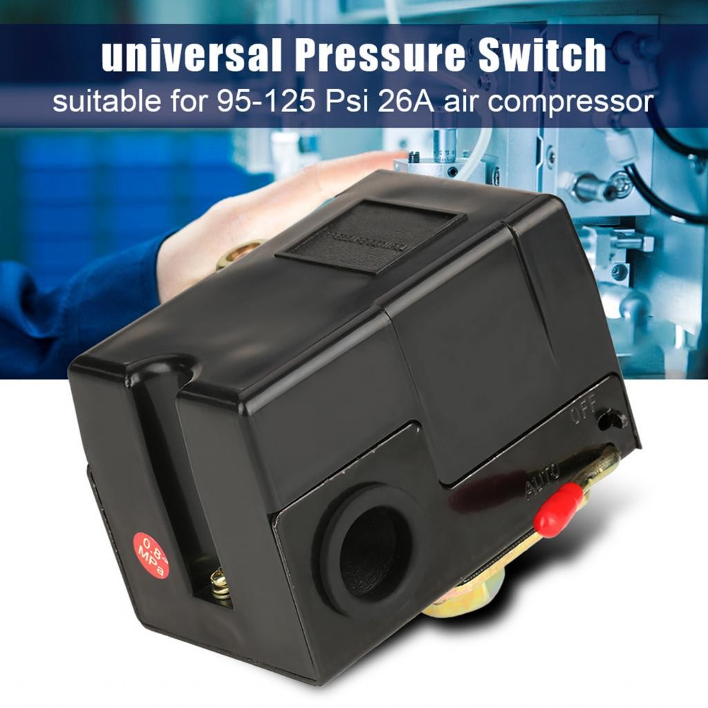 Air Compressor Pressure Switch Control Valve 95‑125 PSI Single Port ...