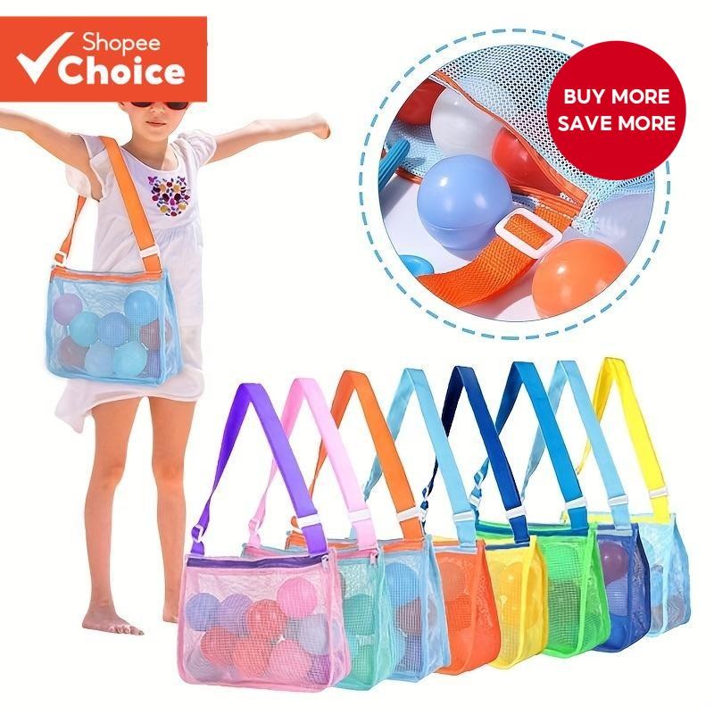Children Beach Toy Storage Bag Mesh Bag Beach Bag Swimming Bag Children ...