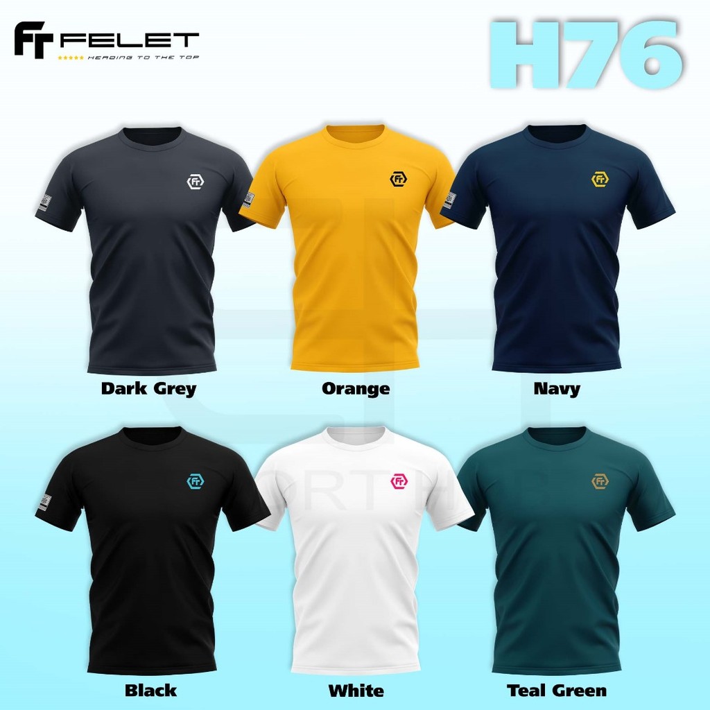 FELET RN JERSEY H76 Badminton Shirt Badminton Baju by FLEET | Shopee ...