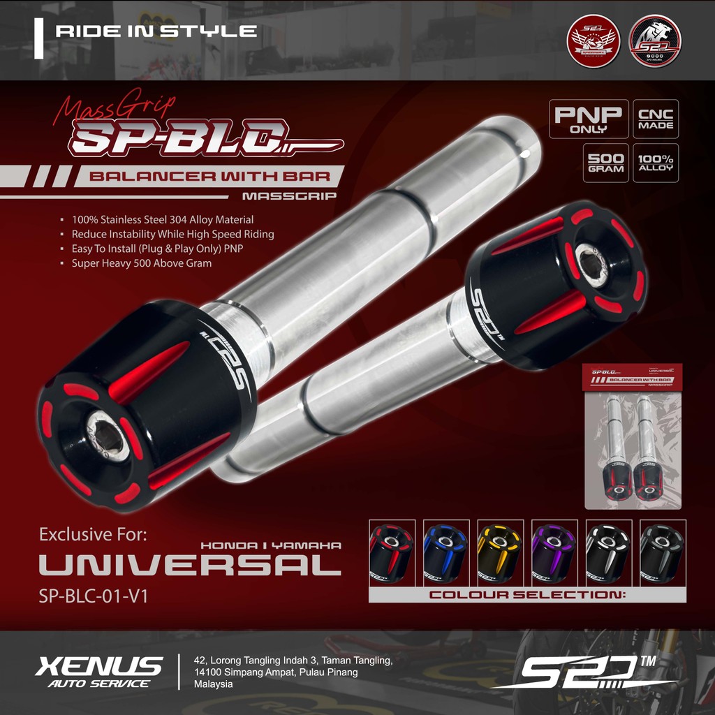Handle Balancer SPD SP-BLC Universal Honda Yamaha Handlebar Grip With ...