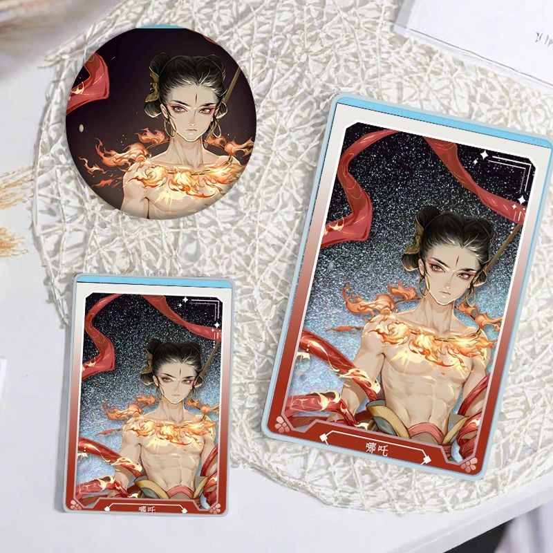 Trendy Play Black Myth Wukong Nezha Glitter Mahjong Goo Card Bar Badge ...
