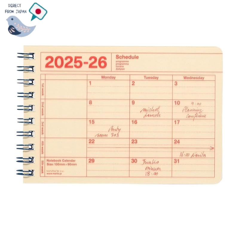 2025 Planner Monthly Schedule Book B7 Size, Starts April 2025, Notebook ...