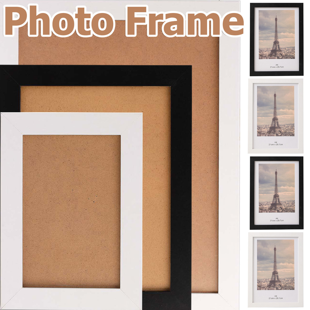 Wooden Rectangle Photo Frame - Fashion Art Pictures Display Holder ...