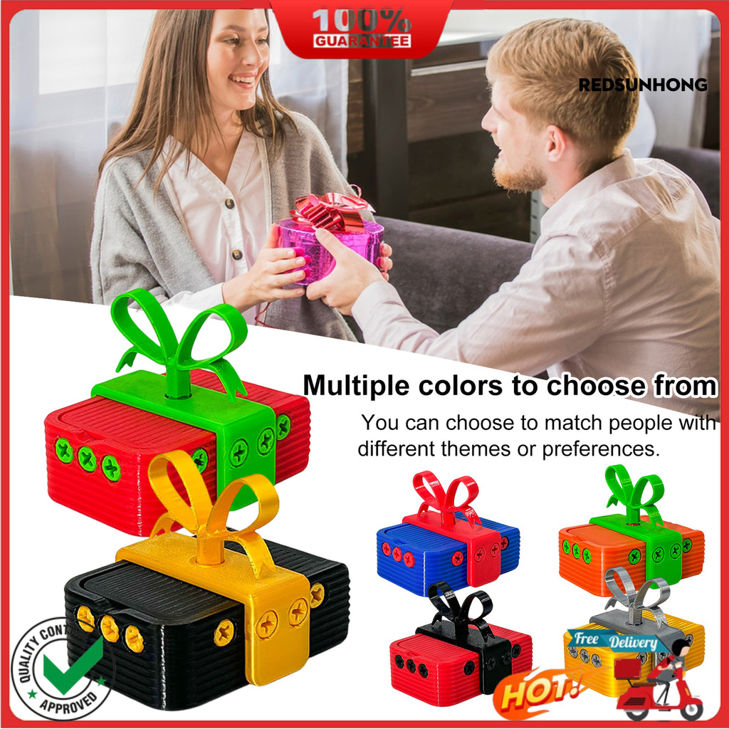 COD→ Annoying Gift Box with Screws Valentine's Day Prank Screw Box 3D ...