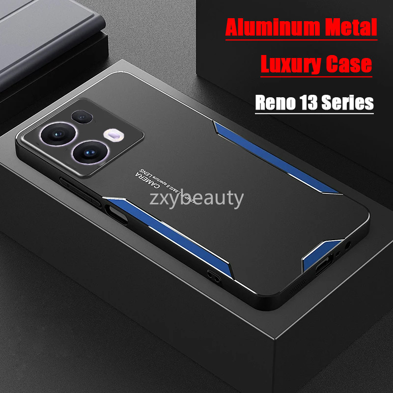 For OPPO Reno 13 Pro 5G 2025 Case Luxury Aluminum Metal Matte ...