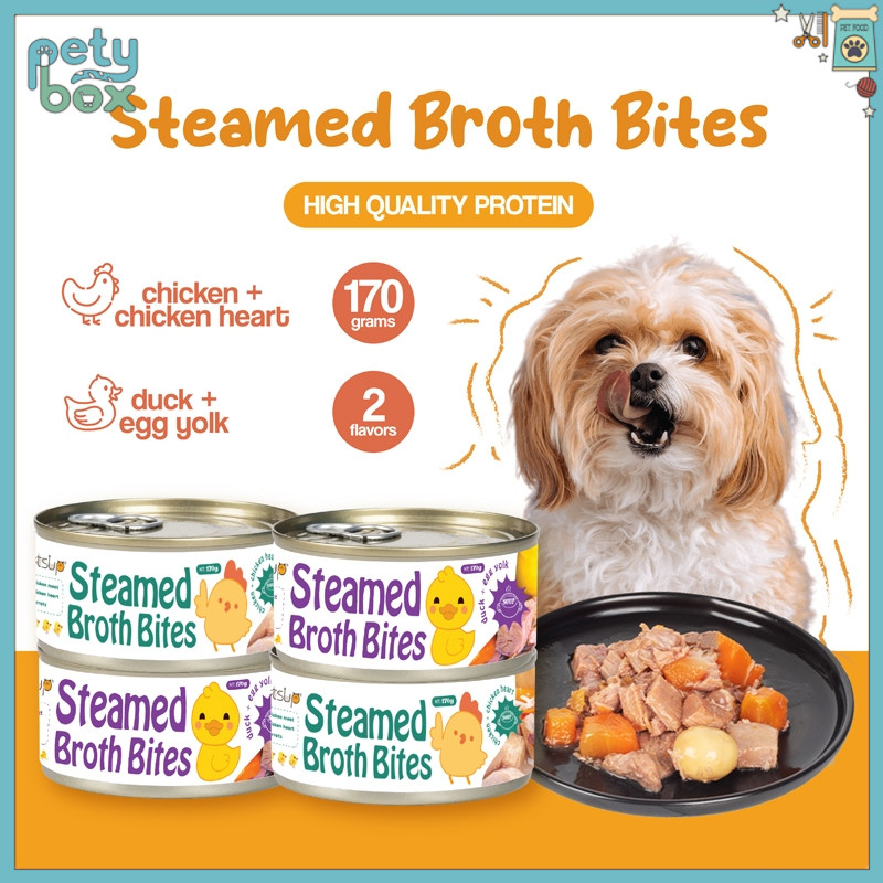 Petsup 170g Dog Wet Food Steamed Broth Bite Dog Wet Food Canned Chicken ...