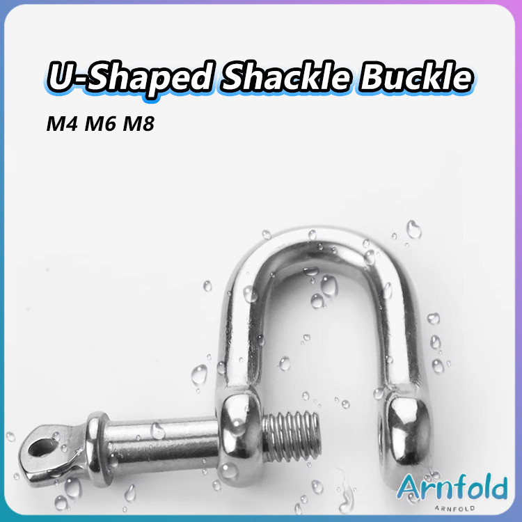 AF D-Type/U-Shaped Shackle Buckle D Ring Lock Bow Shackle Wire Rope ...