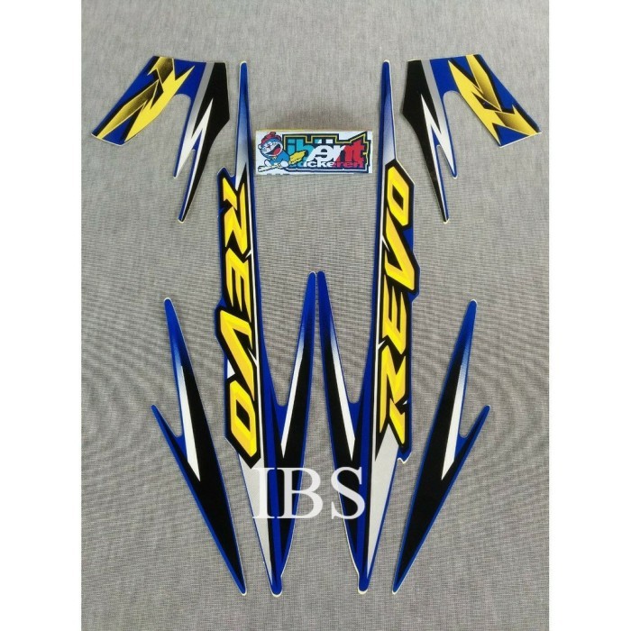 Standard STRIPING HONDA REVO BLUE 2006 2007 CW RACING POLET STICKERS ...