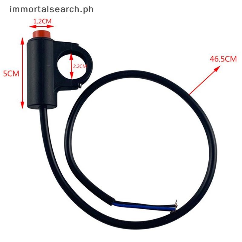 imm Motorcycle Switch Hazard Light Switch Button with Cable Electric ...