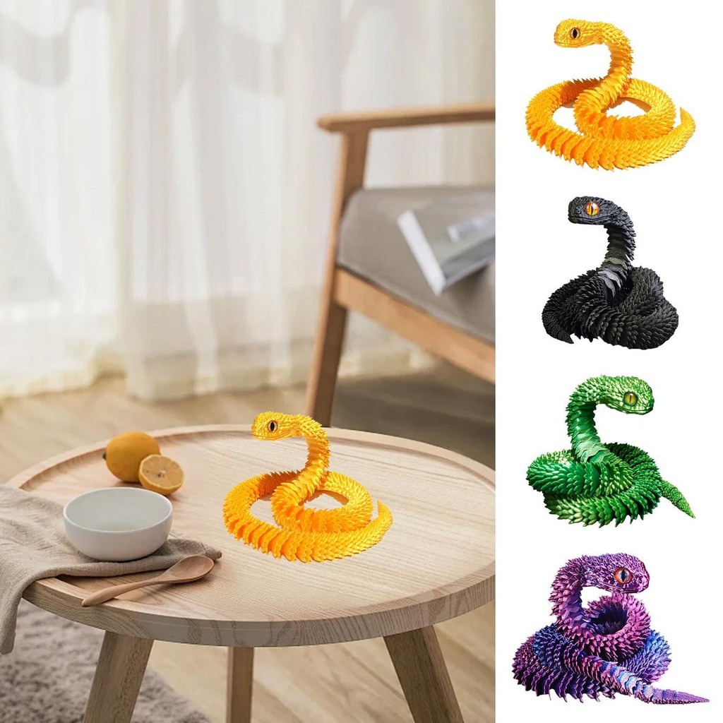 3-D Printed Animals Movable Articulated Animal Toy Home Desk Decor 3D ...