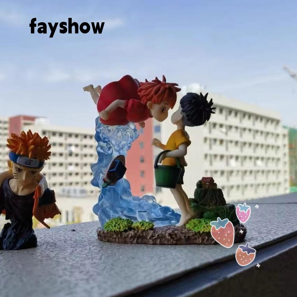 FAYSHOW2 Ponyo on The Cliff Figure, Collection PVC Ponyo Sousky Seagal ...