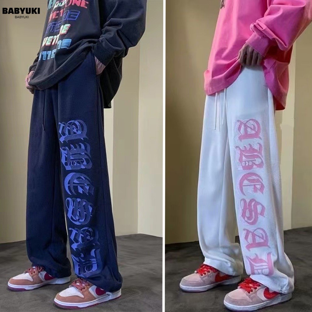 BU Men's Trendy American Hip-Hop Sweatpants Street Hip-Hop Style ...