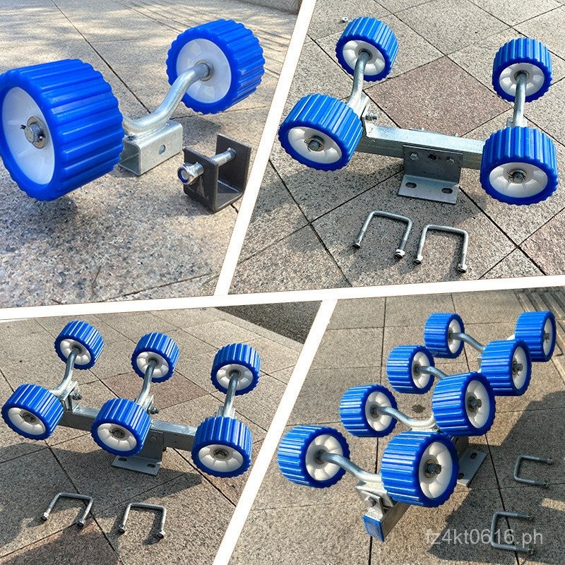 Top Wheel Trailer Boat Trailer Boat Trolley Wheel Roller blue Plastic ...