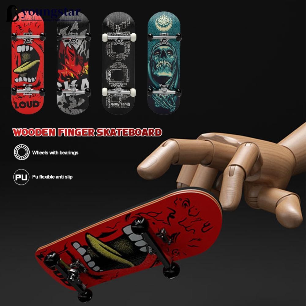 YOUNGSTAR Wooden Fingerboard Fingerboard Set Finger Scooter Finger ...