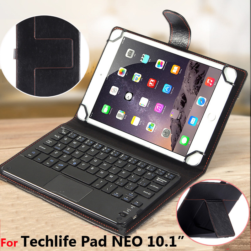 Trackpad Keyboard Case for Techlife Pad NEO 10.1 Inch 2024 PU Leather ...