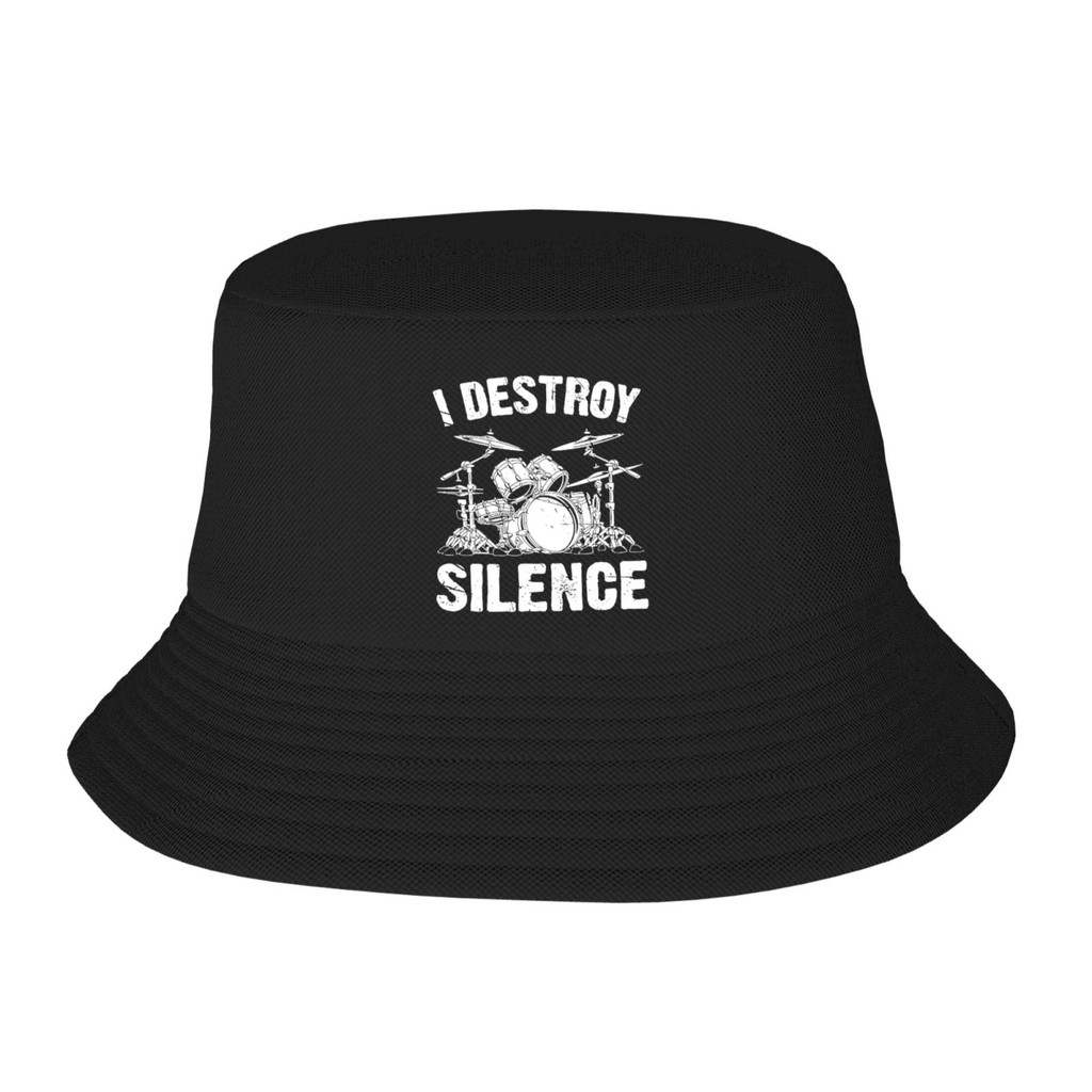I Destroy Silence Drumming Vintage Drummer Drumset Drum Set Fisherman's ...