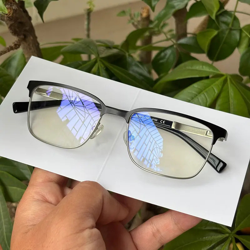France High End Stainless Steel Optical Glasses Frames For Medium Size ...