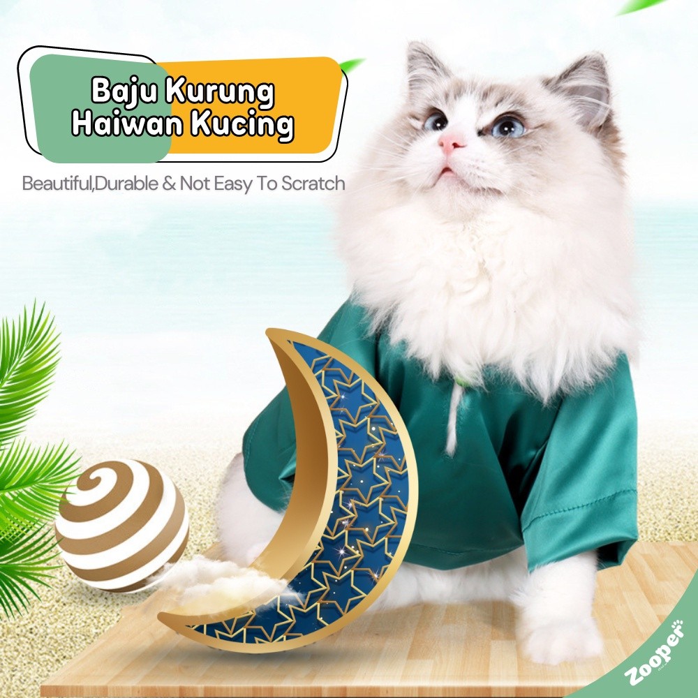 Baju Kurung Cat Special Cloth Cat Costume Hari Raya Baju Raya Melayu ...