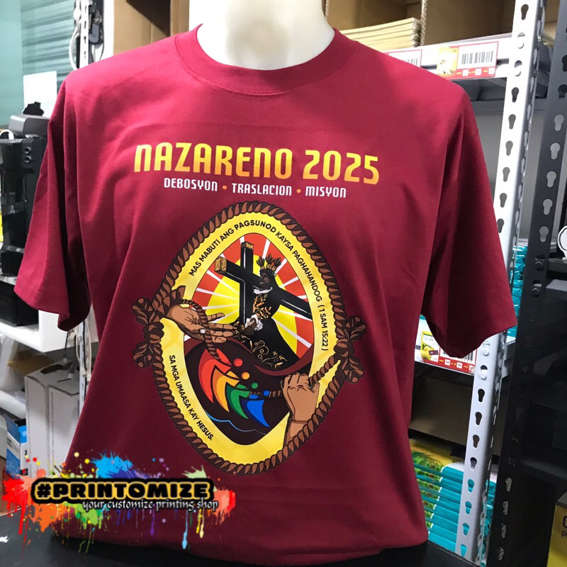 JESUS NAZARENO 2025 SHIRT DESIGN Oversized Printing COD | Shopee ...
