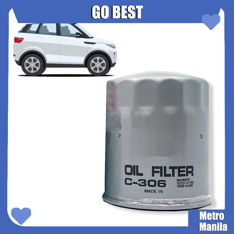 Vic C-306 Oil Filter Mitsubishi Montero 4d56, Adventure,Pajero, Starex ...