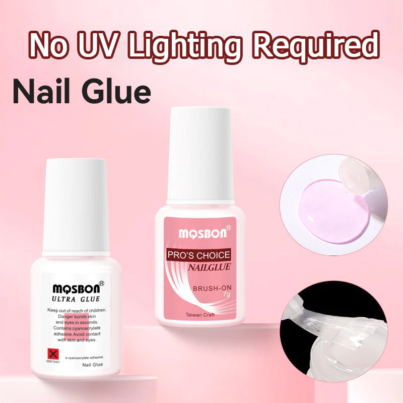 Quick-Drying Nail Glue Strong Sticking No UV lighting required Gel Nail ...