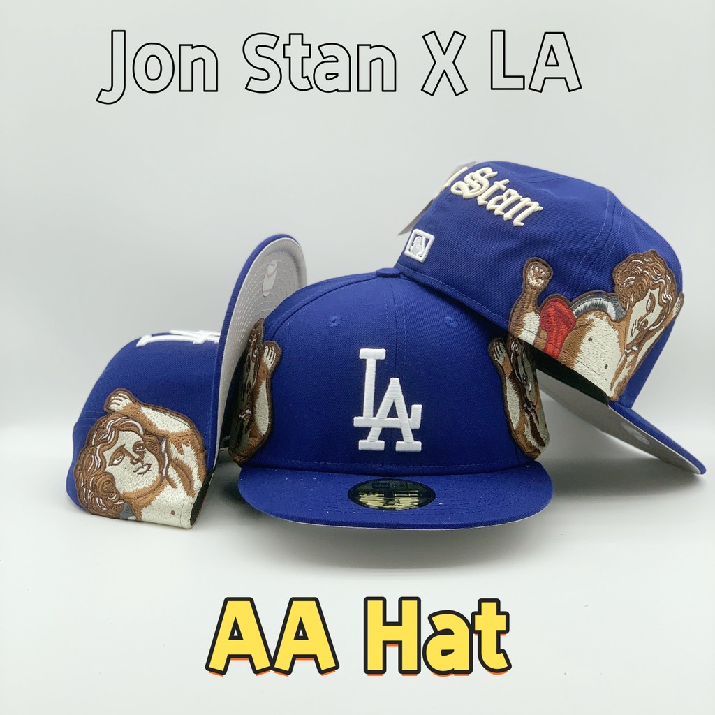 New Jon Stan X MLB Los Angeles Dodgers Fitted Hat Bisbal Embroidery ...