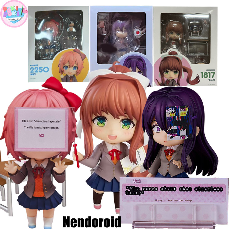 Doki Doki Literature Club Sayori Nendoroid Monika Yuri Action Figure ...
